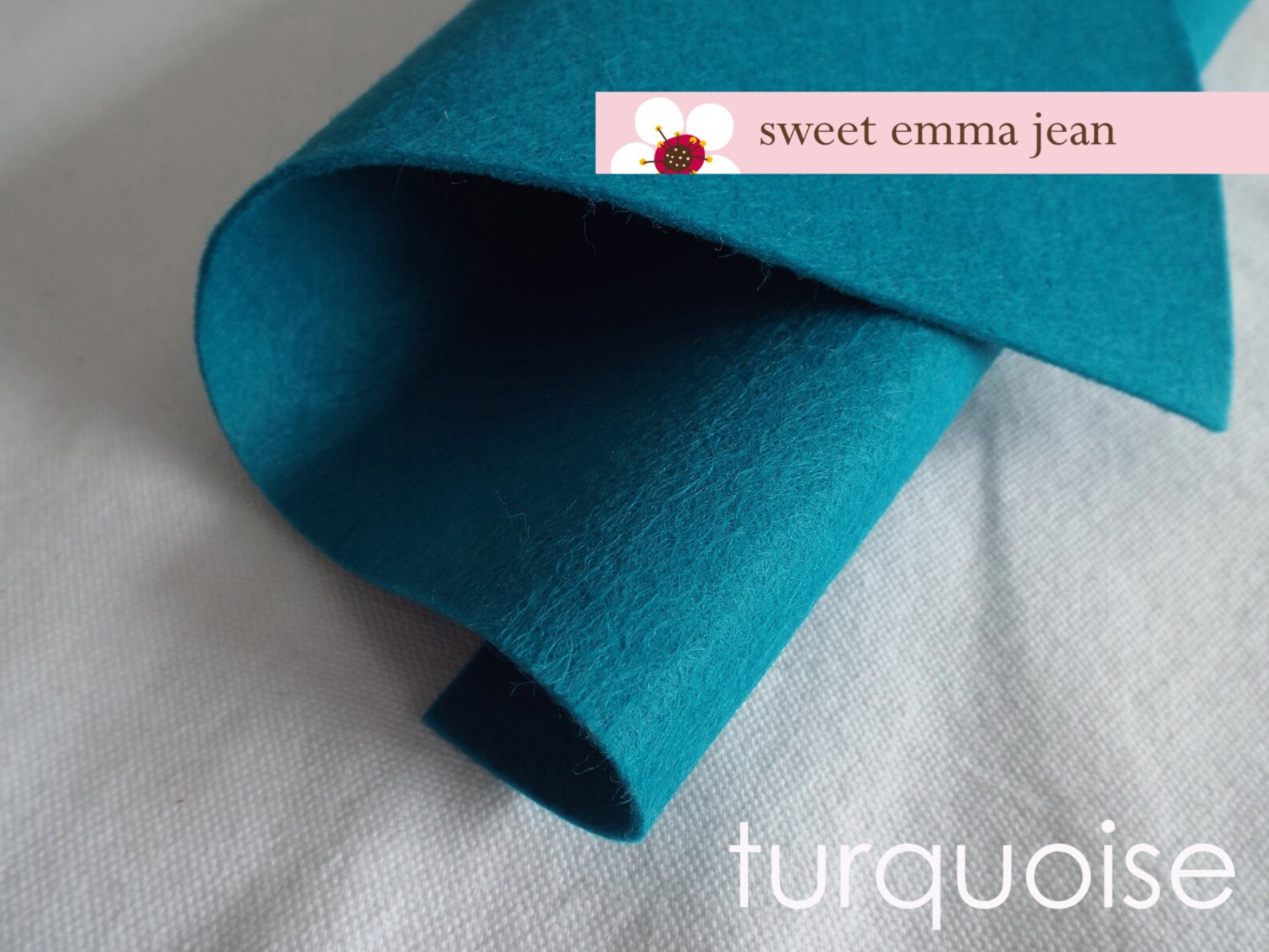 Wool Felt 1 Yard Cut Turquoise Blue Wool Blend Felt - Etsy