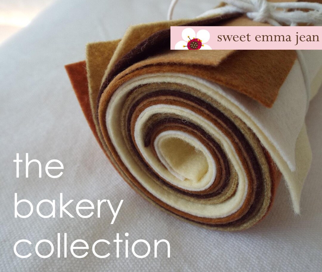 Wool Felt Sheets: Bakery Collection, 9x12, 8 Colors - Etsy