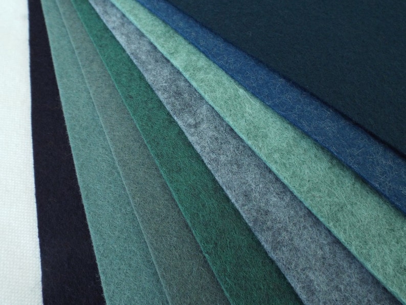The Blue Moon Collection - Wool Blend Felt Sheets – 9x12, 8 Colors - Etsy