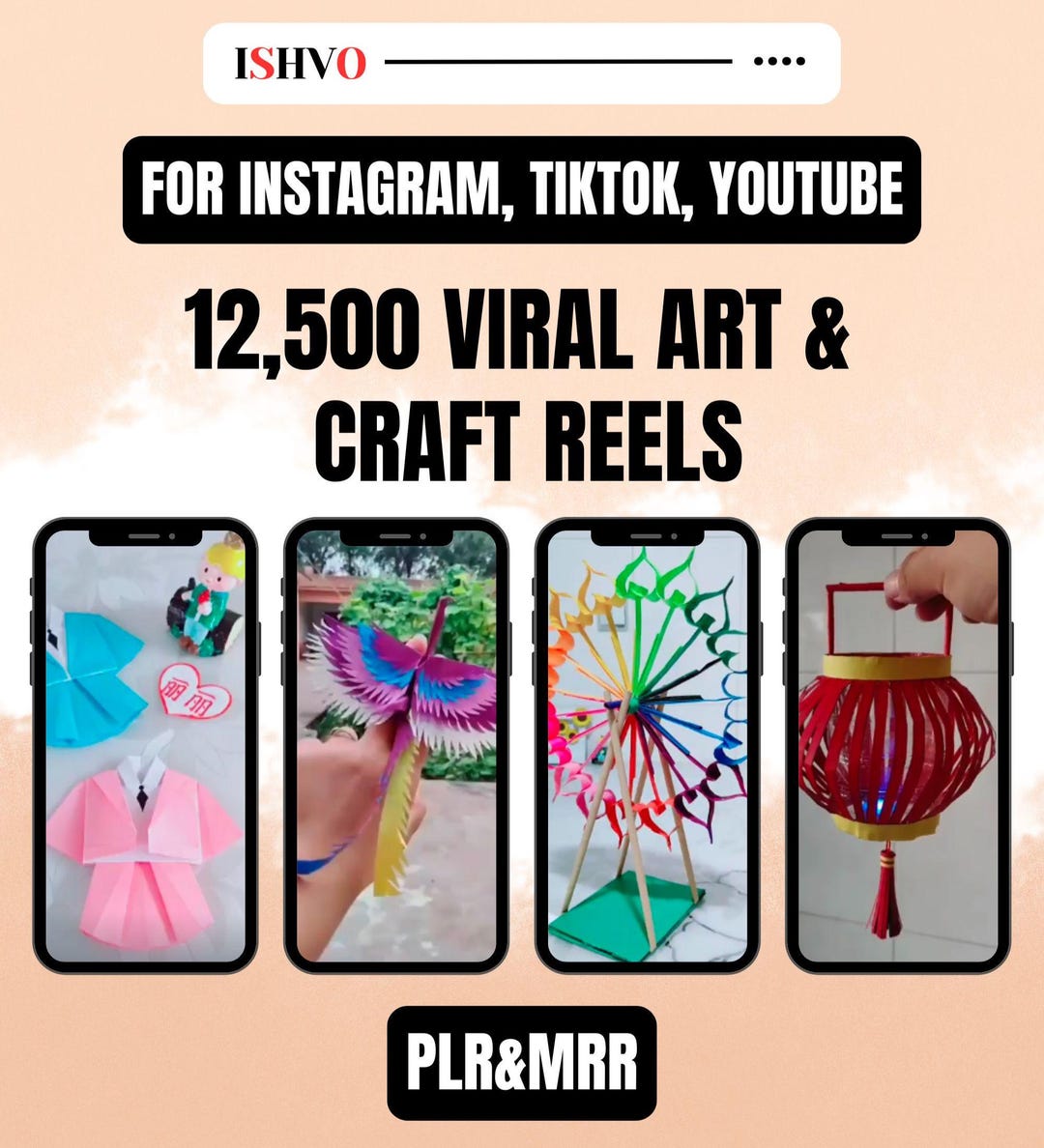 12,500+ Creative DIY Art & Craft Reels Pack | Tutorial Videos and Viral ...