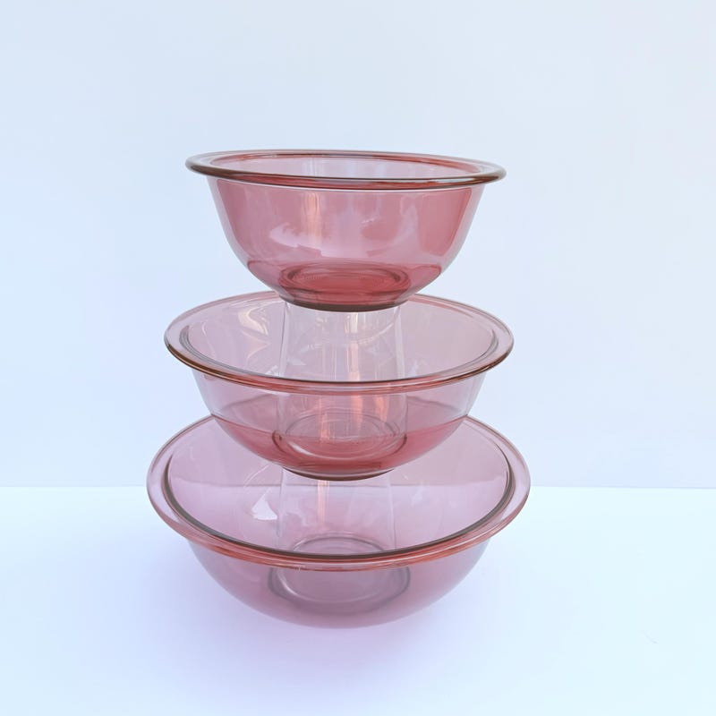 Pink Pyrex Bowls - Etsy