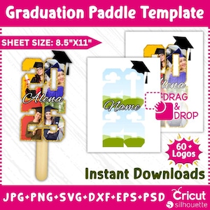 2025 Graduation Paddle Template: Editable Canva Fan (digital Download ...