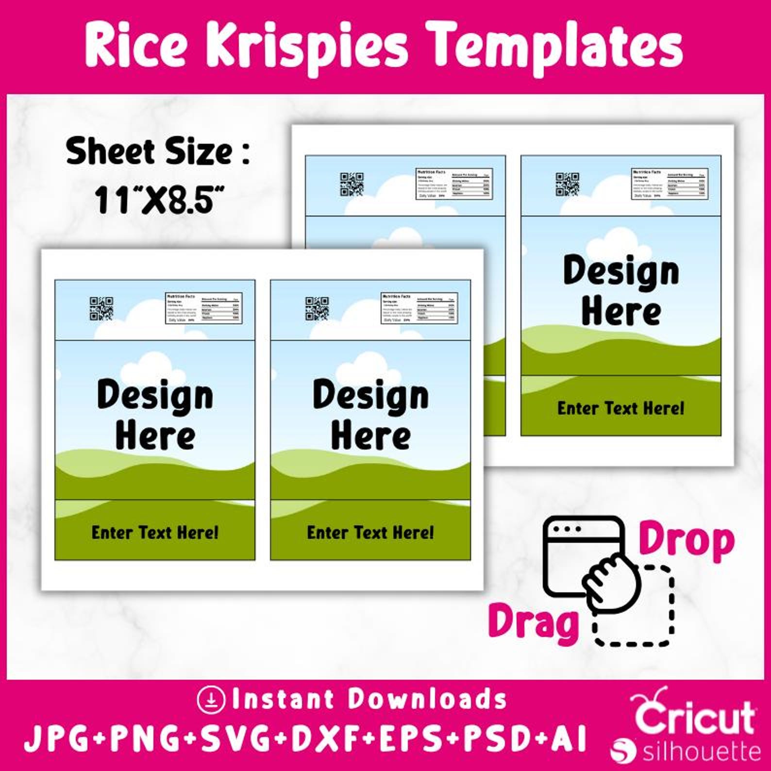 Rice Krispies Template, Rice Krispies Mockup Template ,rice Krispies ...