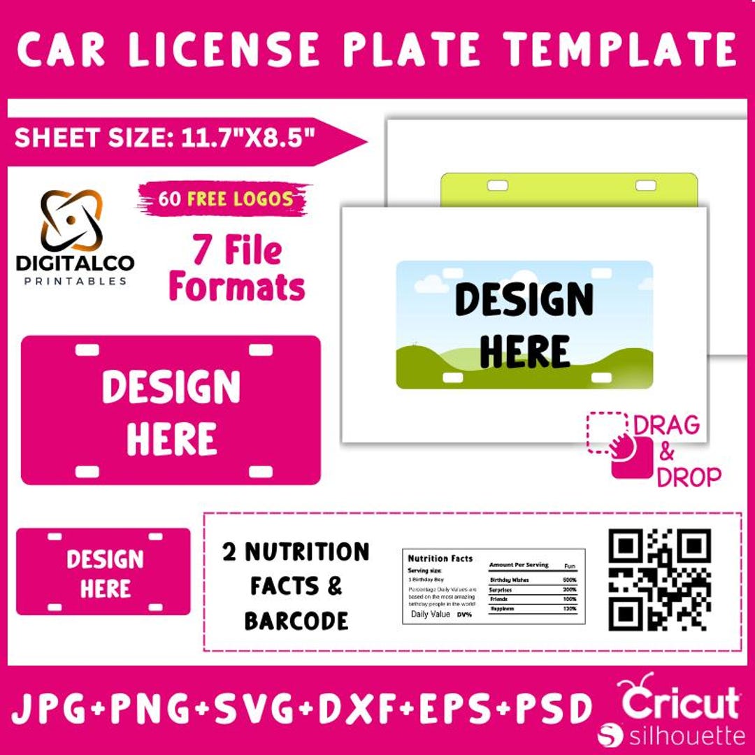 Car License Plate Template , Car License Plate Frame , License Plate ...
