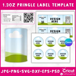 Pringles Labels Template , Pringles 1.3 Oz Labels, Pringles 2.3 Oz ...