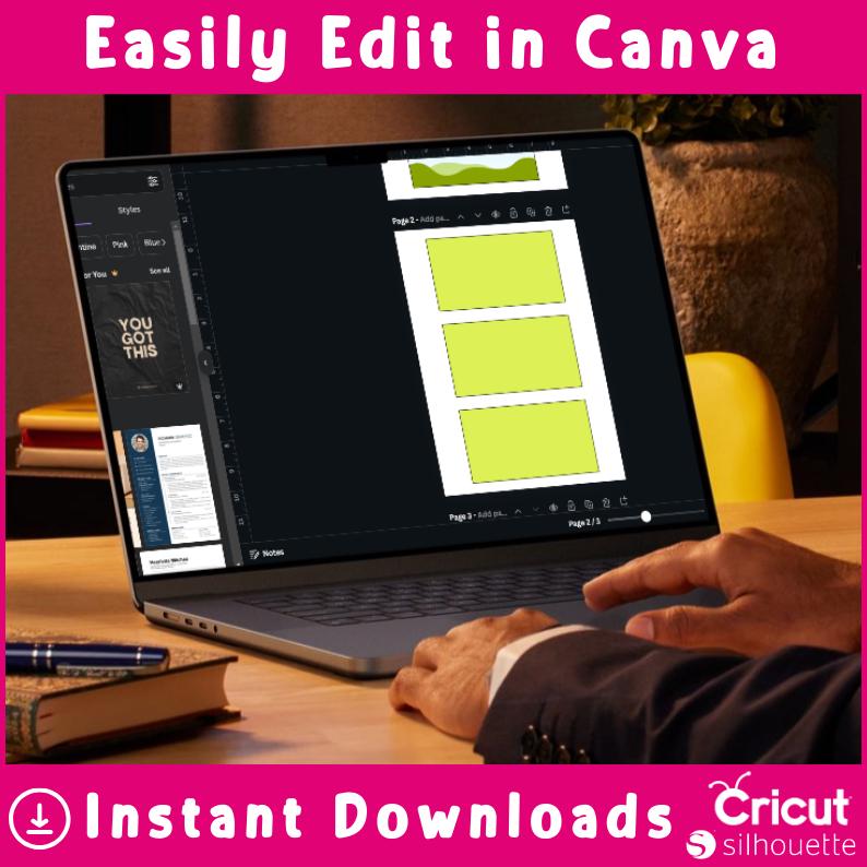 Gable Box Label Template Bundle , Gable Box Front Label Templates ...