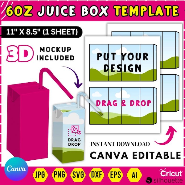 Juice Box Wrapper - Etsy