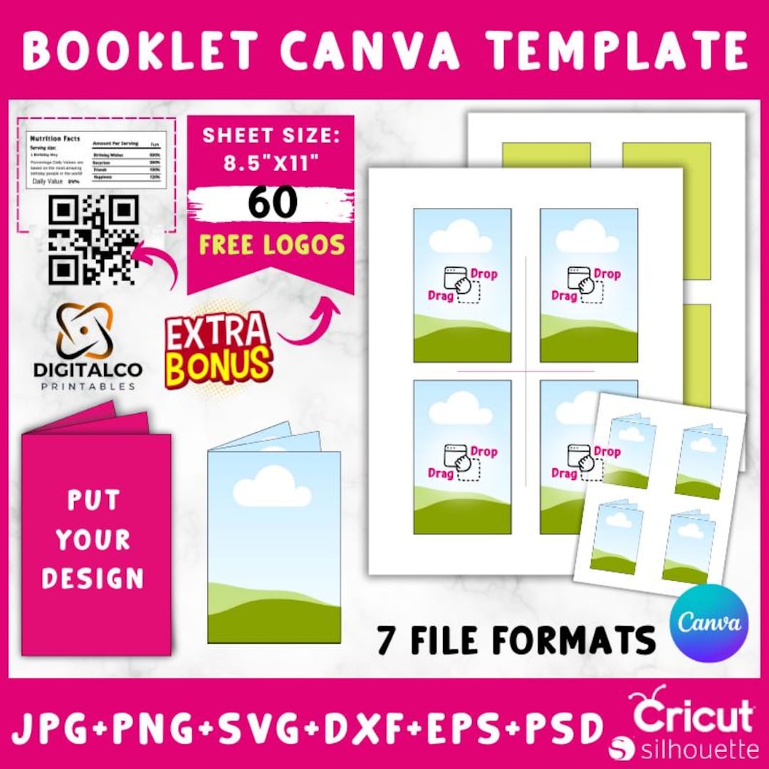 Editable Booklet Canva Template: Booklet Canva Template, Editable ...