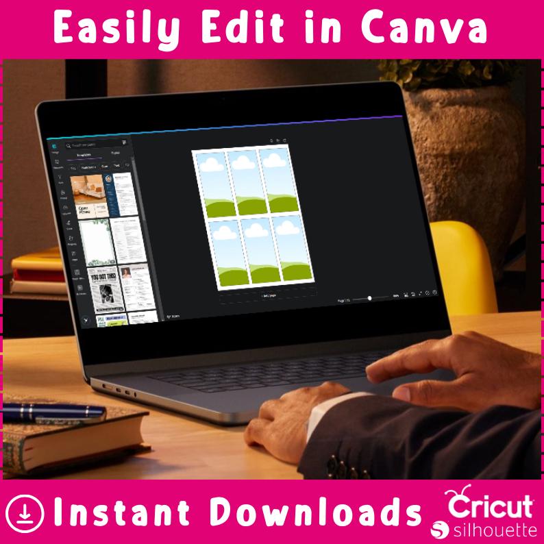 Perfume Display Card Template , Perfume Display Card Canva Template ...