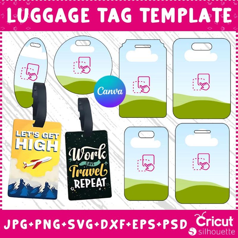 Round Bag Tag Design - Etsy