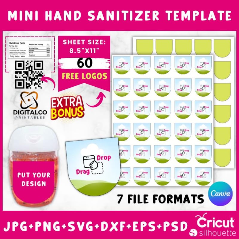 Sanitizer Labels - Etsy