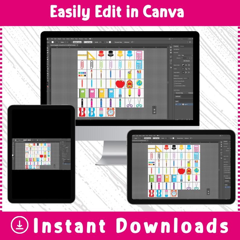 Groovy School Clipart Bundle: Retro Teacher Graphics (SVG, PNG Digital ...