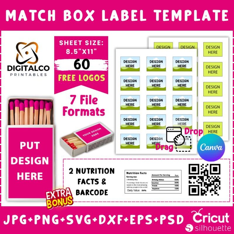 Matchbox Label - Etsy