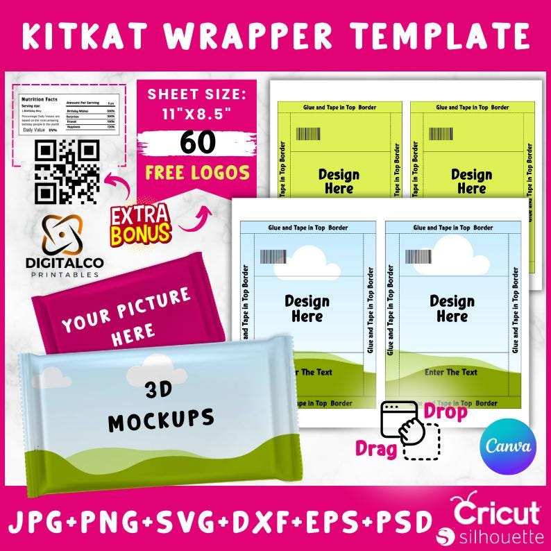 Kit Kat Wrapper Template , Kit Kat Wrapper Label Template, Kit Kat ...