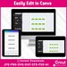 Rectangle Keychain Sublimation Template: Editable Canva Design (digital ...