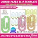Jumbo Paper Clip Template, Paperclip Sublimation, Paperclip Bookmark ...