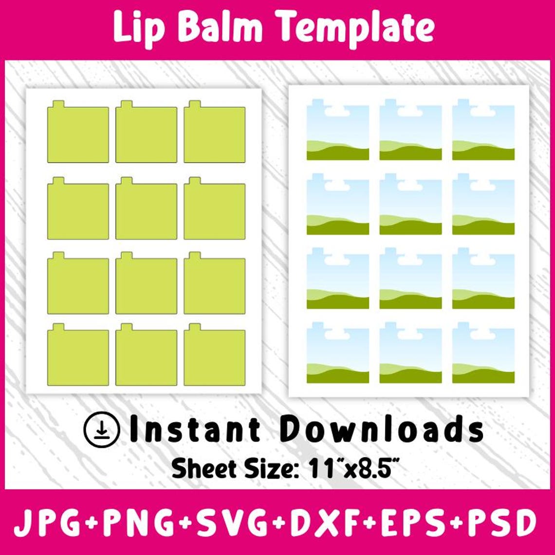Lip Balm Label Template , Lip Balm Template , Label Template , Lip Balm ...