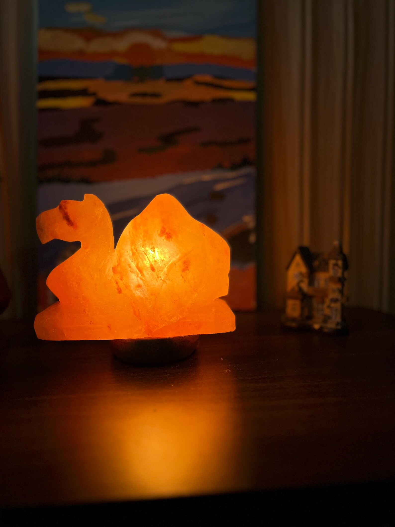 Camel Shape Pink Himalayan Salt Lamp Warm Light Relax –home Decor ...