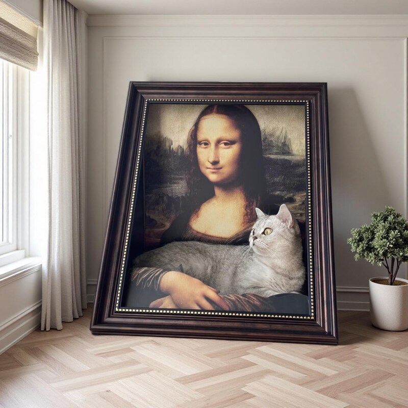 Mona Lisa Cat Bed - Etsy