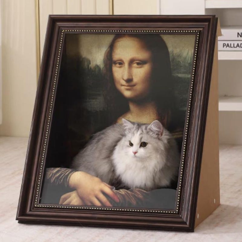 Mona Lisa Cat Bed - Etsy