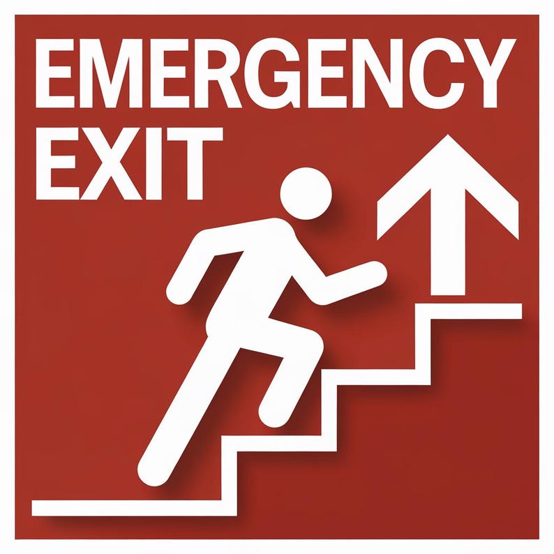 Exit Sign Printable - High-resolution Minimalist Signs for Every ...