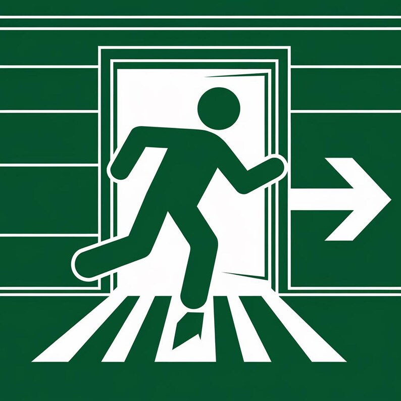 Emergency Business Signs Pack: 35 Modern Canva Templates for Quick Exit ...