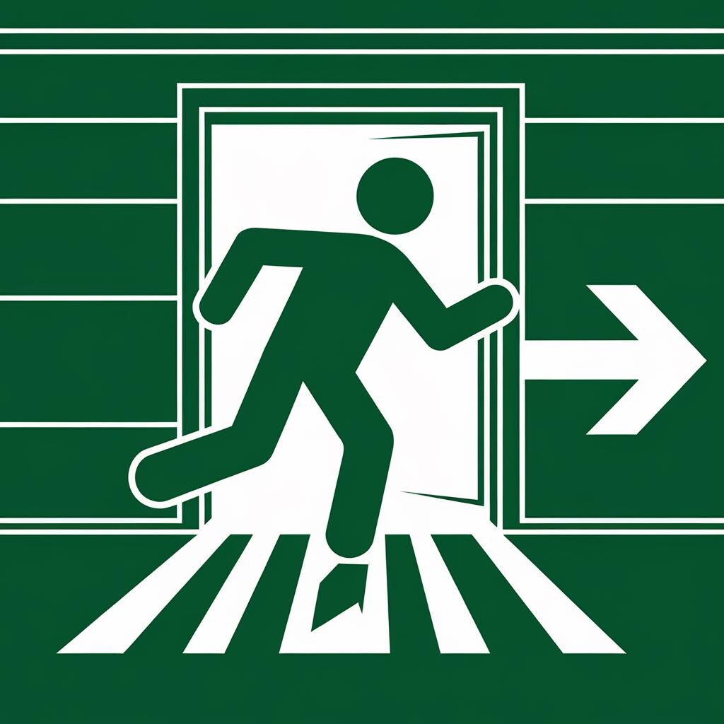 Exit Sign Printable - High-resolution Minimalist Signs for Every ...