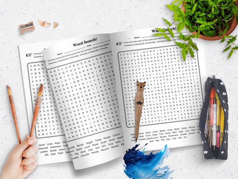 Word Search Instant Download for Kids and Adults I Activity for ...