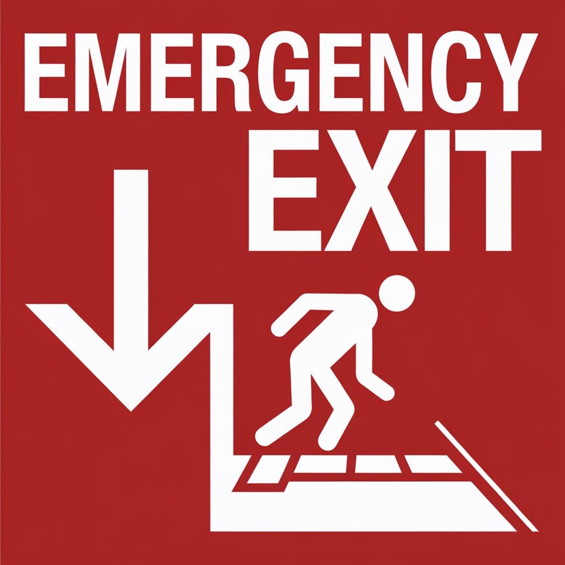 Emergency Business Signs Pack: 35 Modern Canva Templates for Quick Exit ...