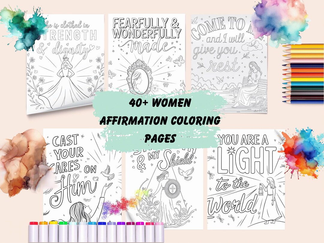 Empowering Women Affirmations Coloring Book – A Coloring Book for the ...