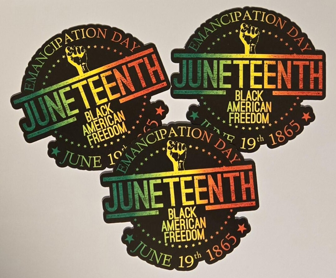 Black Juneteenth Sticker Pack - 20 Stickers - Etsy