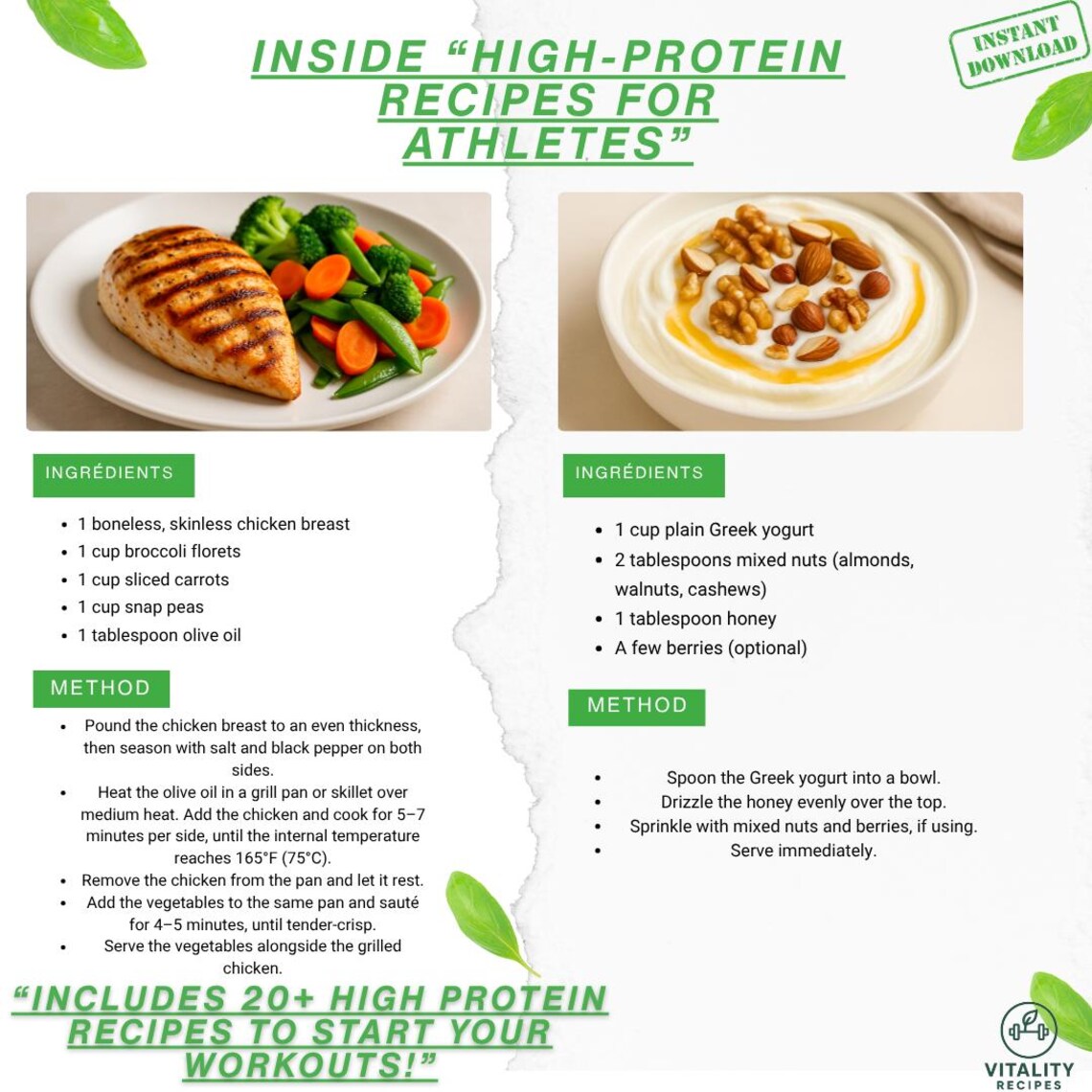 High-protein Recipes for Athletes: 50+ Healthy Meals Ebook (PDF ...