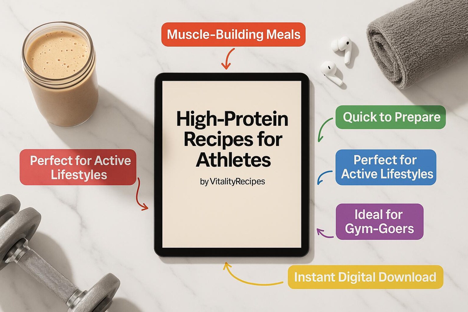 High-protein Recipes for Athletes: 50+ Healthy Meals Ebook (PDF ...