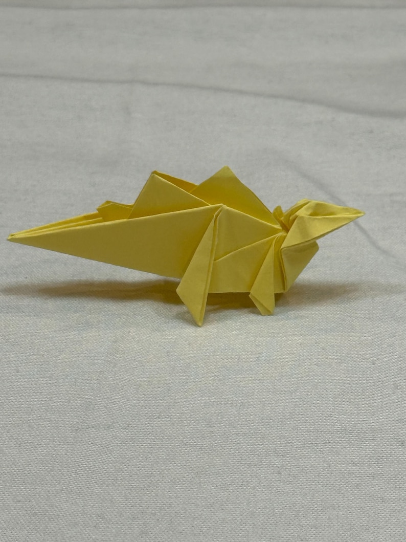 Handmade Origami Stegosaurus Dinosaur – Unique Paper Art Decoration - Etsy