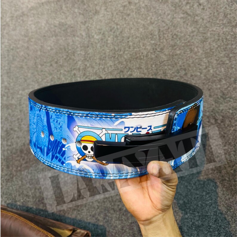 Luffy One Piece Anime Powerlifting Lever Belt: Customizable Gym Belt - Etsy