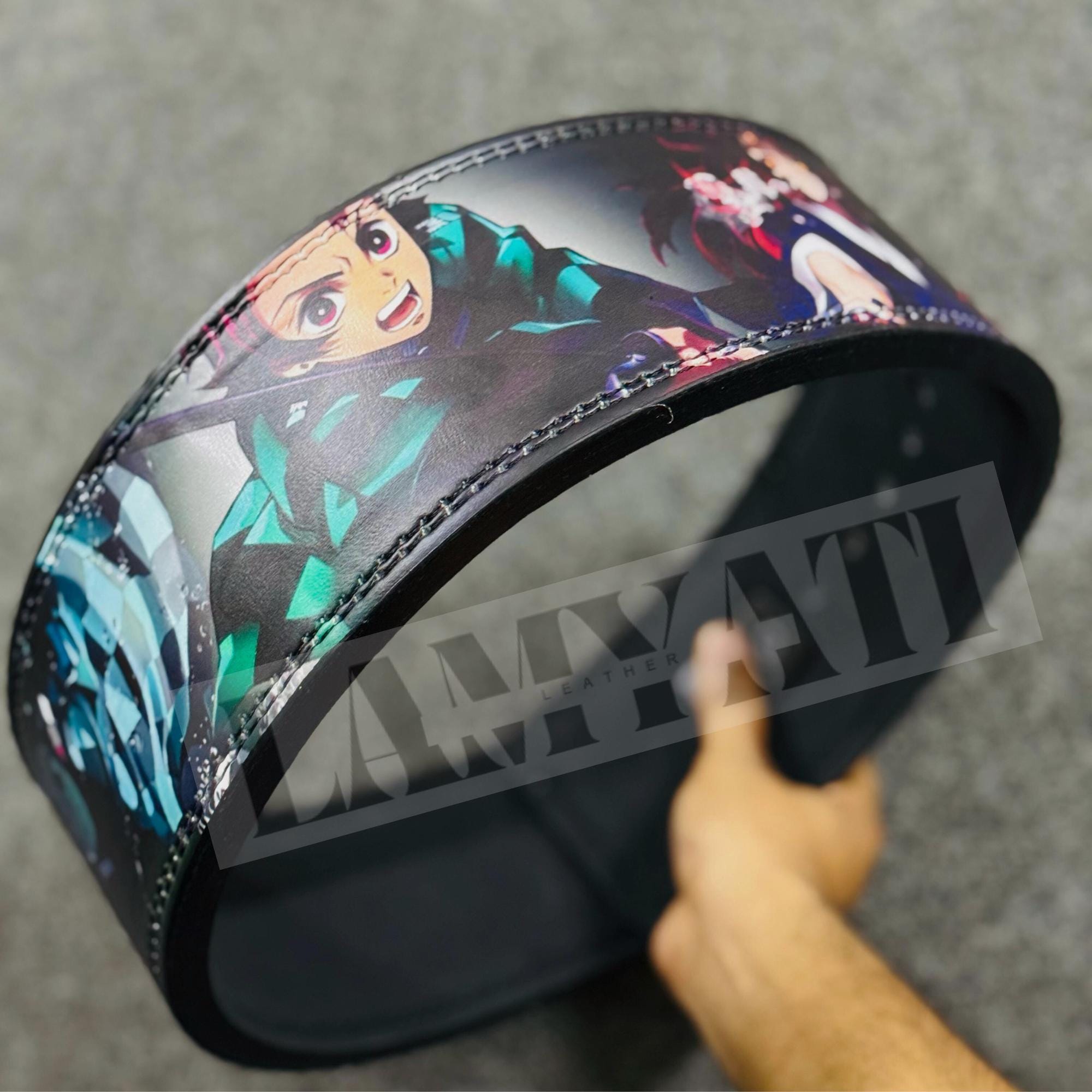Tanjiro Demon Slayer Lever Lifting Anime Belt | Anime Gym Belt ...