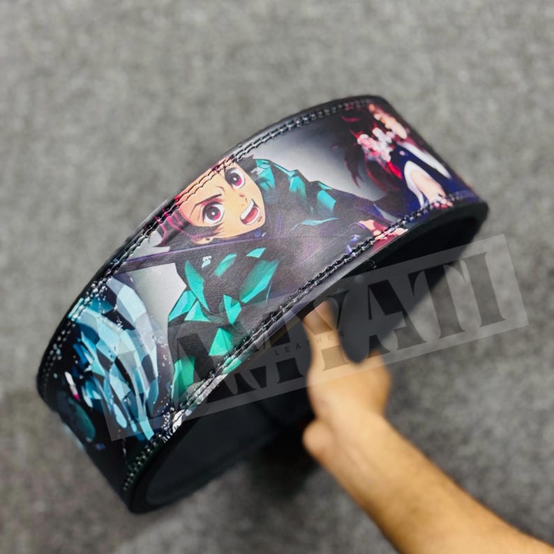 Demon Slayer Anime Gym Belt | Tanjiro Powerlifting Lever Belt - Etsy