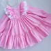 Raspberry Cotton Girls Dress: Handmade Party Outfit - Etsy