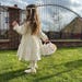 Victorian Ivory Girl's Dress With Macrame Lace – Natural Fabrics - Etsy