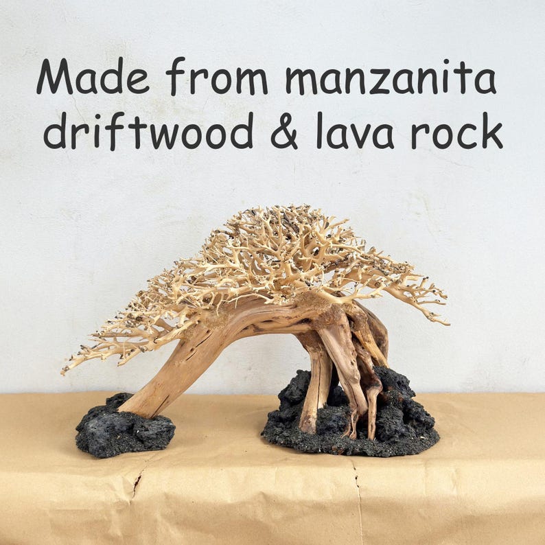 Handmade Bonsai Driftwood Aquarium Decor, Aquascape Fish Tank Ornament ...