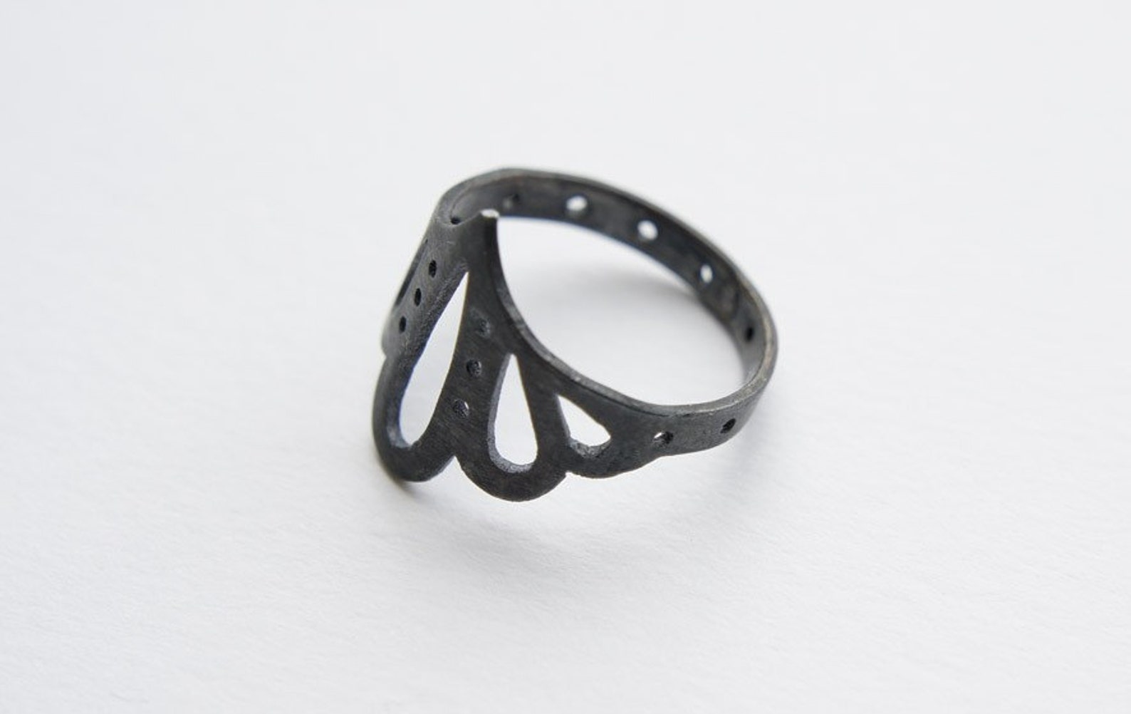 LINGERIE RING 004 Sterling Silver Hand Cut by Gemagenta - Etsy