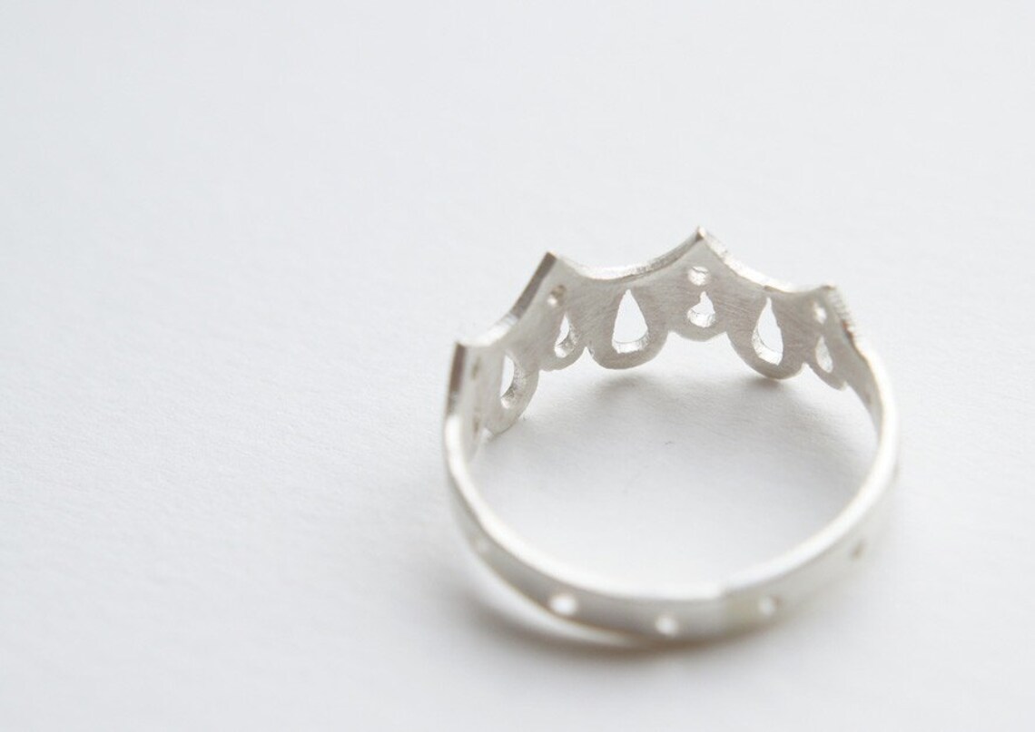LINGERIE RING 001 Sterling Silver Hand Cut by Gemagenta - Etsy