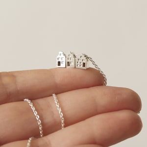 Sterling Silver Amsterdam Canal House Necklace: Dutch Architecture Gift ...