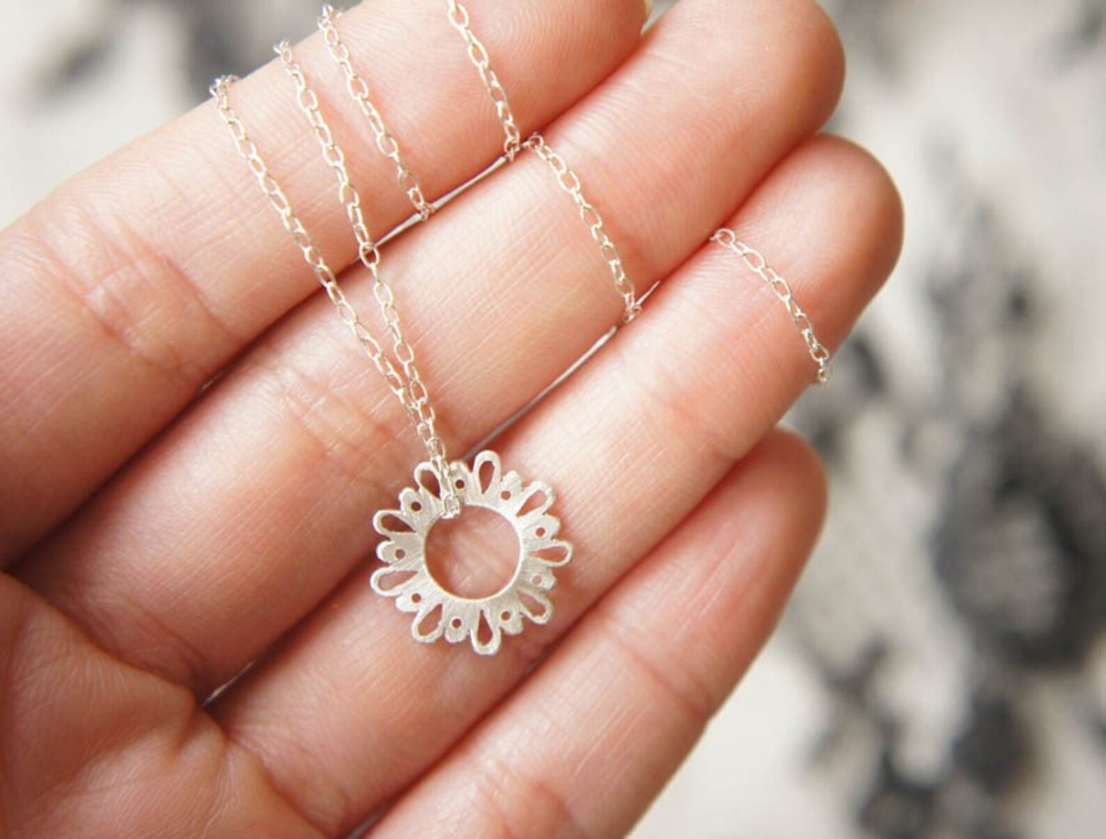 Lingerie Tiny Cute Pendant - Silver - by Gemagenta - Black or White ...