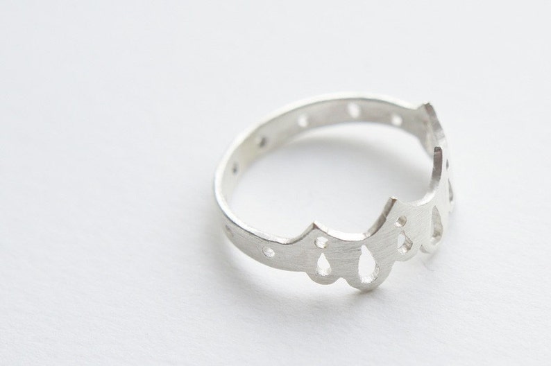 LINGERIE RING 001 Sterling Silver Hand Cut by Gemagenta - Etsy