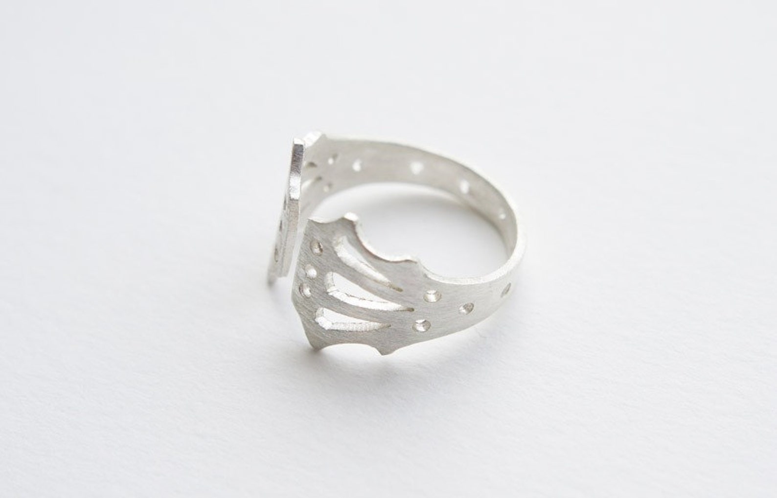 LINGERIE RING 003 Sterling Silver Hand Cut by Gemagenta - Etsy