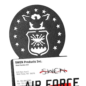 Armed Services US Air Force Academy Black Metal Business Card Holder - Etsy