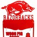 Arkansas Razorbacks Collegiate Logo Metal Yard Sign | Etsy