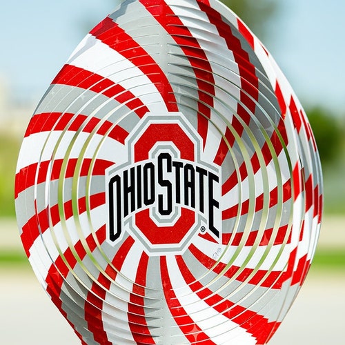Ohio State Buckeyes Multi Color Swirly Metal Wind Spinner - Etsy