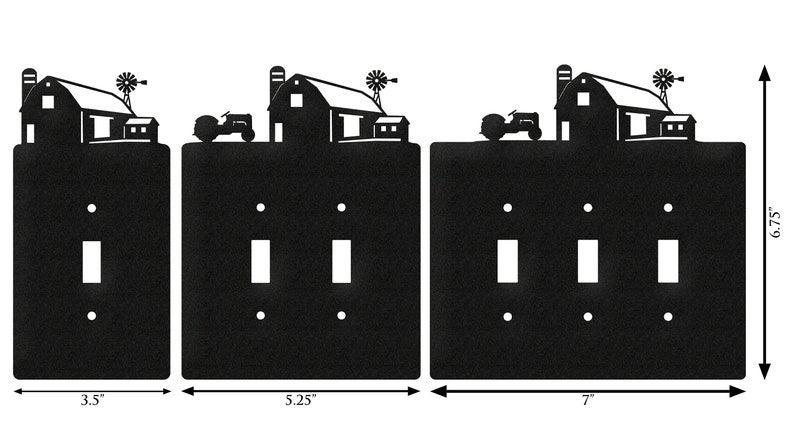 Farm Scene Light Switch Triple Plate Cover - Etsy